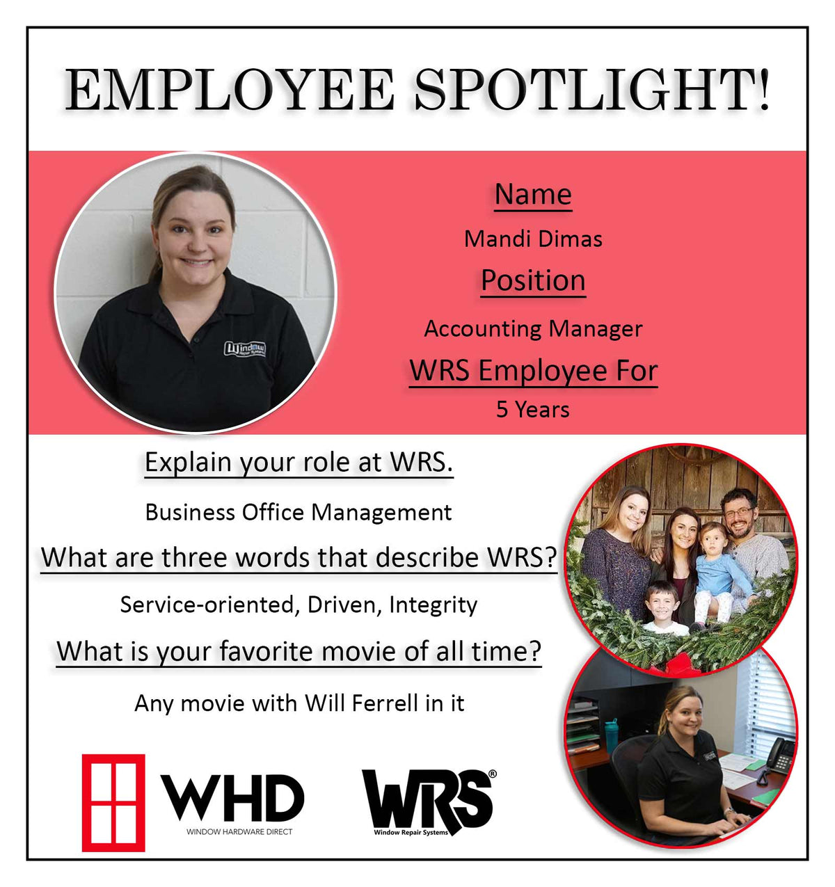 Employee Spotlight - Mandi — Window Hardware Direct