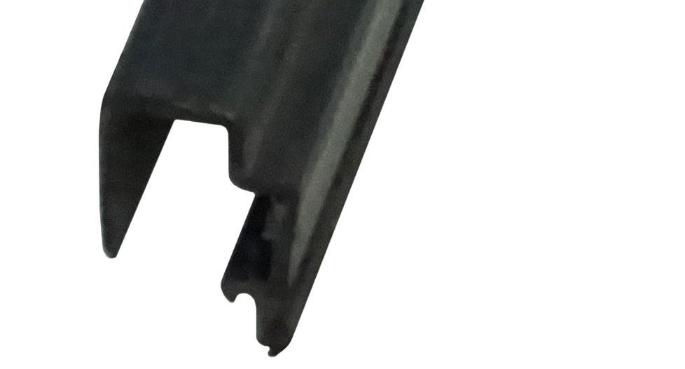 WRS Acorn 2300 Series Black Snap-In Vinyl Rigid Glazing Bead - 6 Ft St ...