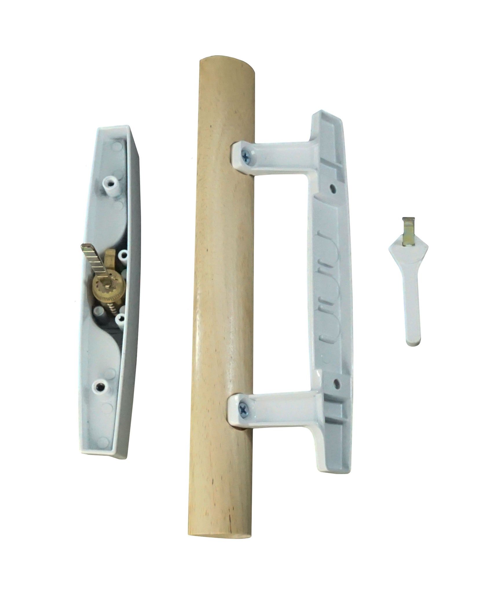 WRS Sash Controls Patio Door Handle/Lock Assembly with Key Cylinder ...