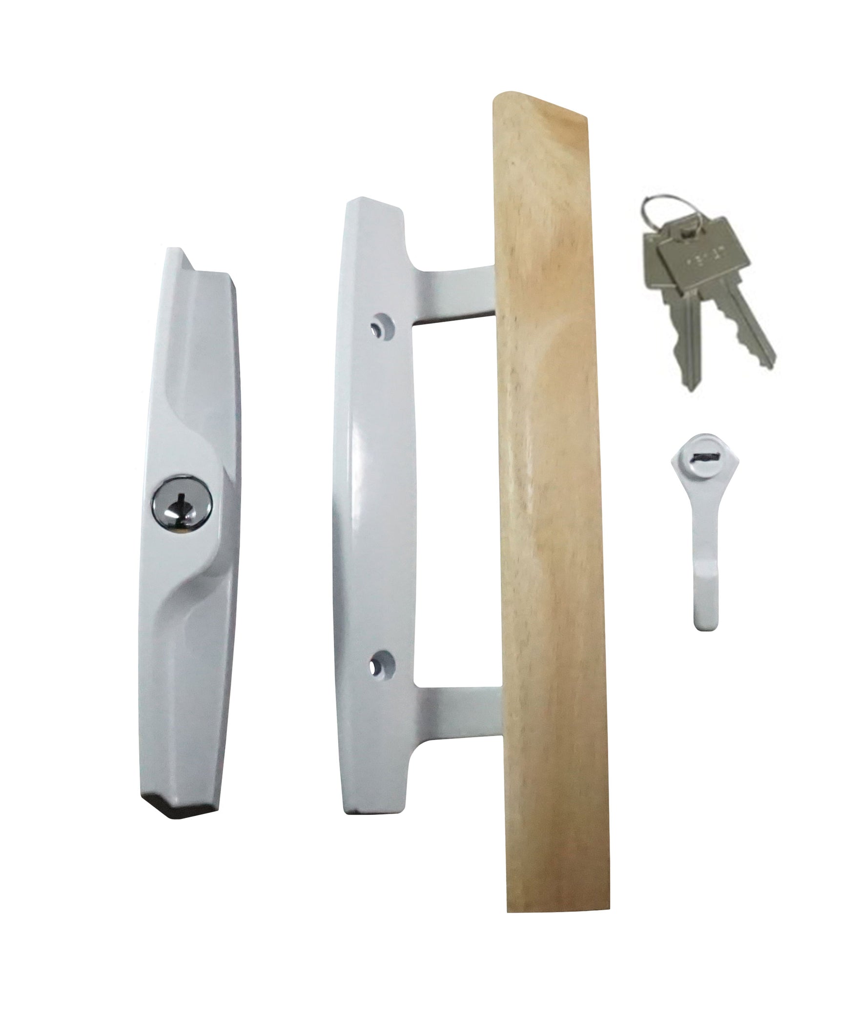 WRS Sash Controls Patio Door Handle/Lock Assembly with Key Cylinder ...