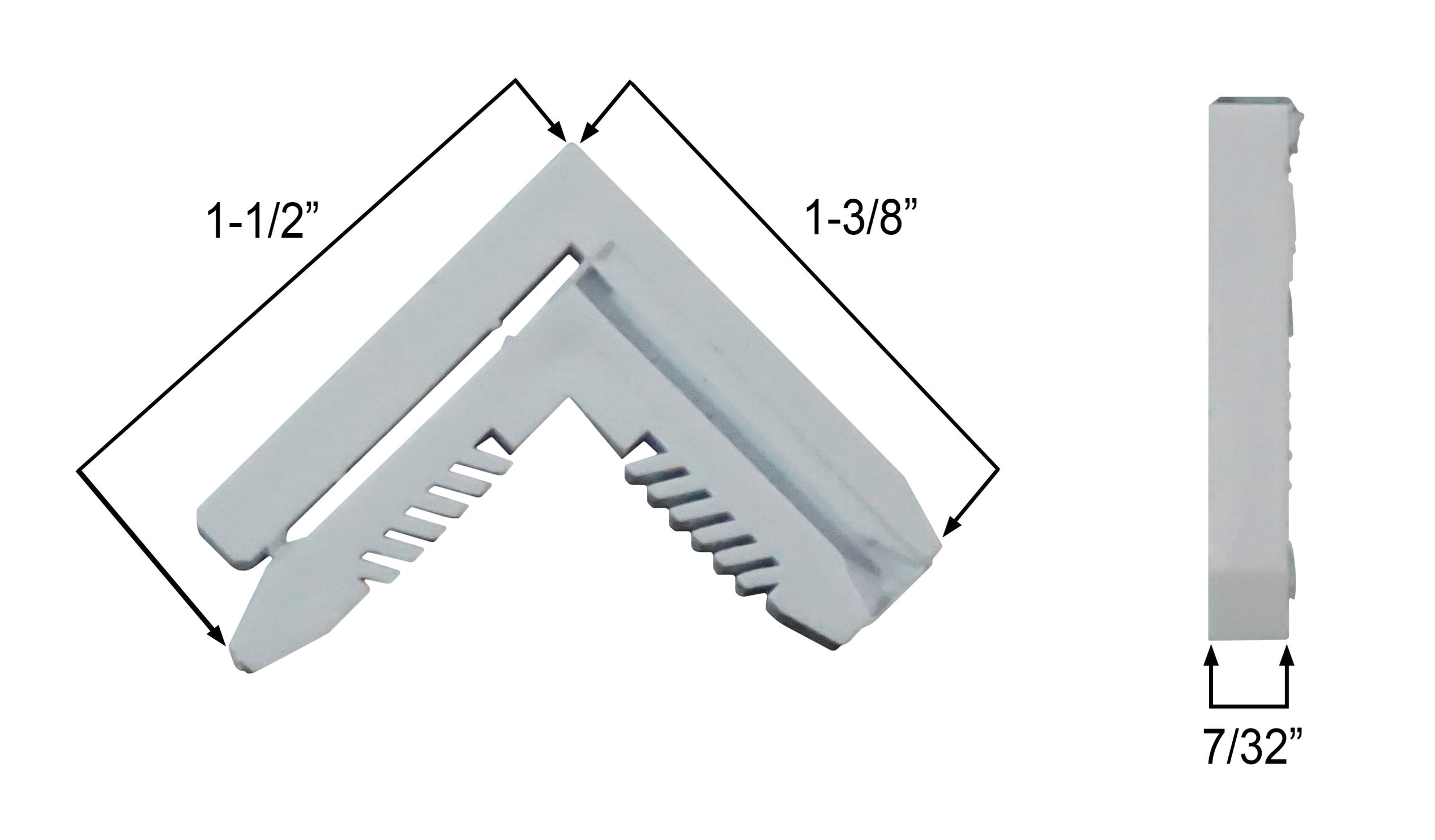 WRS Nylon Corner Key for Window Screens - White — Window Hardware Direct