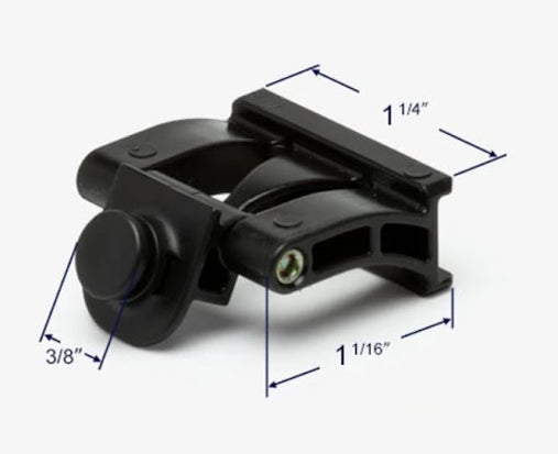 WRS Truth 1" Pivot Slide Assembly - Black — Window Hardware Direct