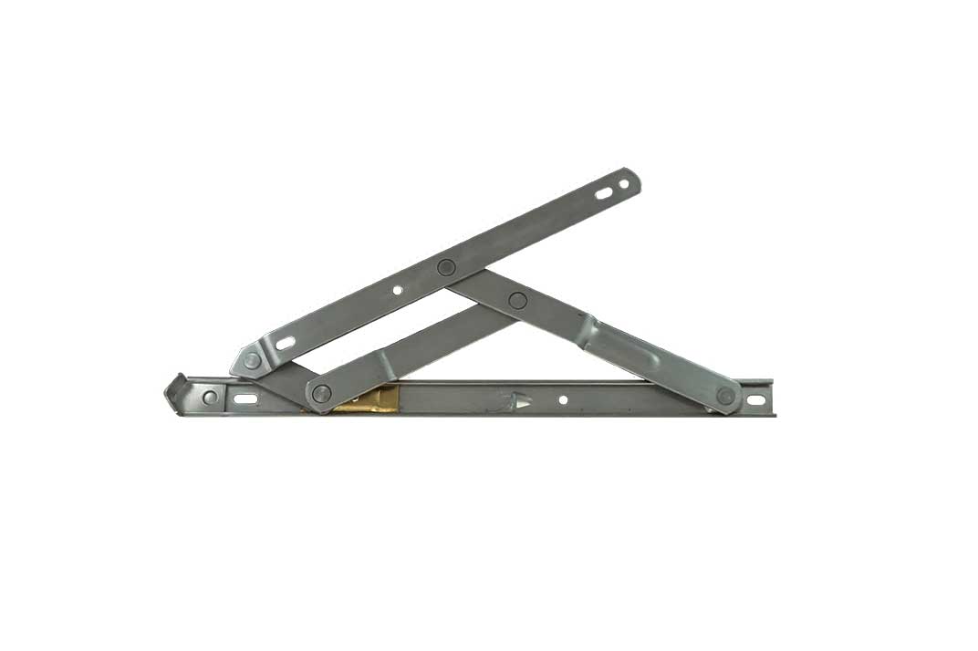 WRS Truth Hardware 12" Stainless Steel Heavy Duty 4 Bar Hinge with Sto ...