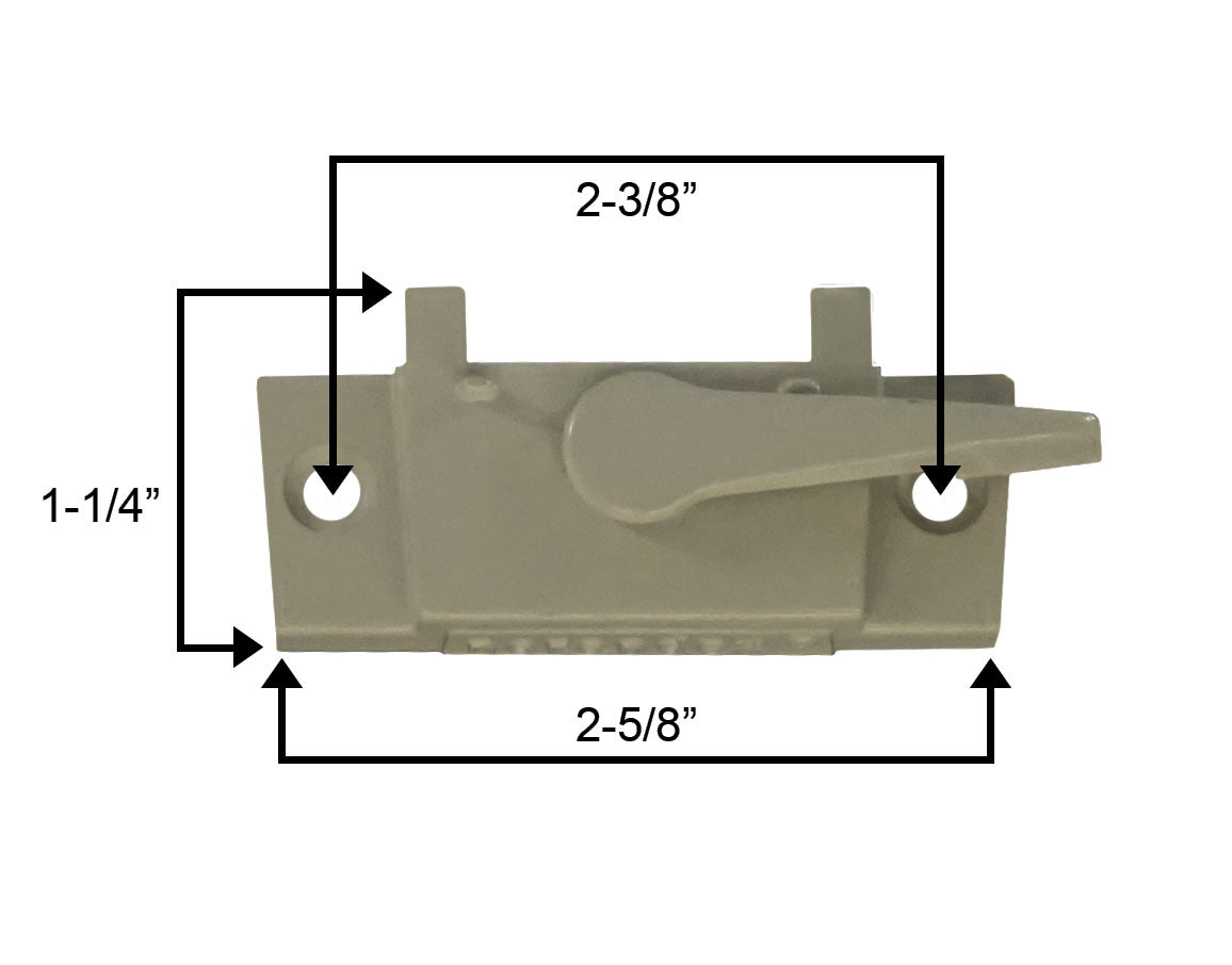 WRS 2-3/8" Sweep Lock - Beige – Window Hardware Direct