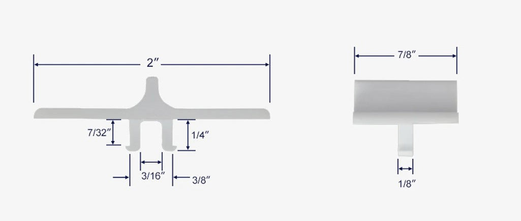 WRS Great Lakes 2" Tilt Latch Slide Button - White – Window Hardware Direct
