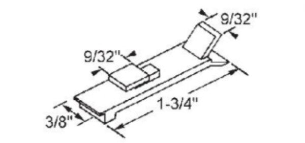WRS Plastic Take Out Clip for Block and Tackle Window Balances - White ...