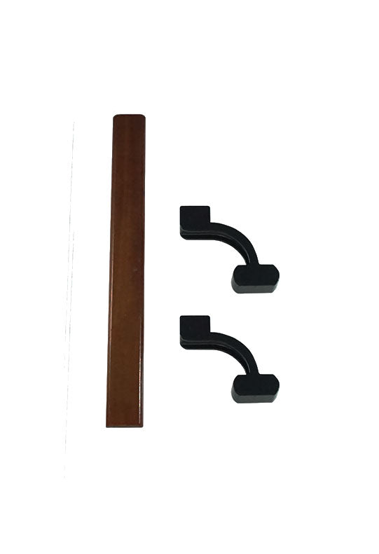 WRS Patio Door Handle with Brackets - Wood — Window Hardware Direct