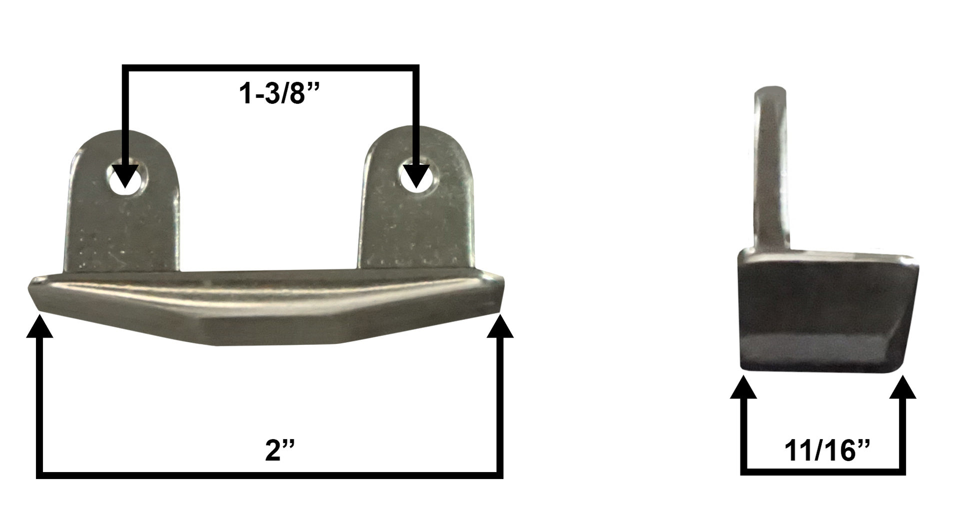 WRS 2" Keeper - White Bronze — Window Hardware Direct