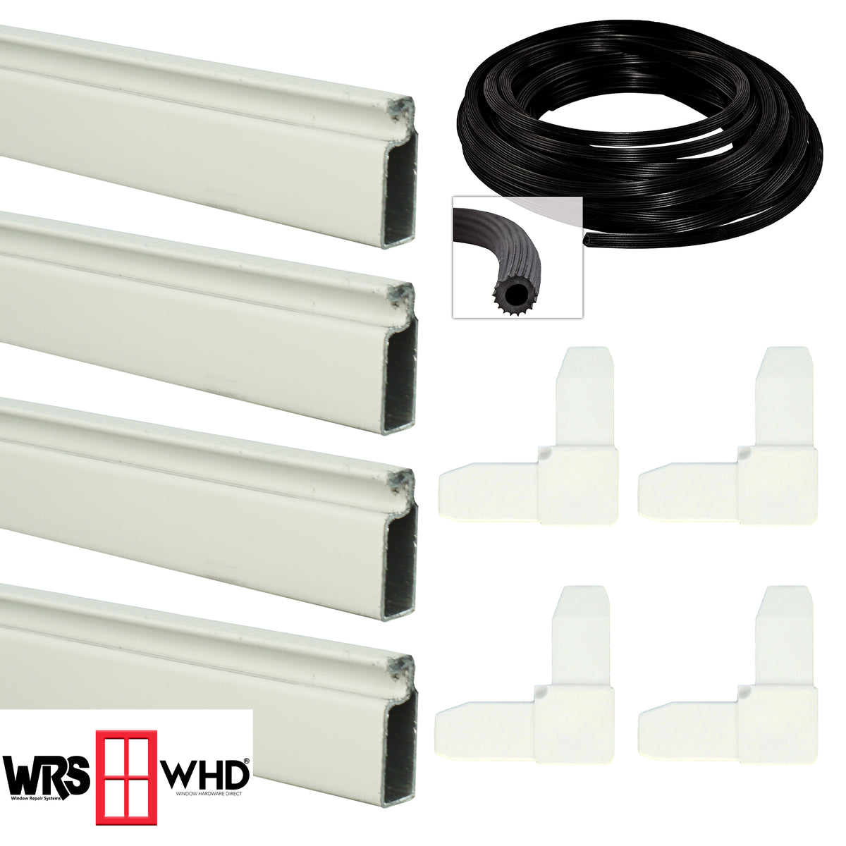 WRS Window Screen Frame Kit - White, 36" x 36" — Window Hardware Direct